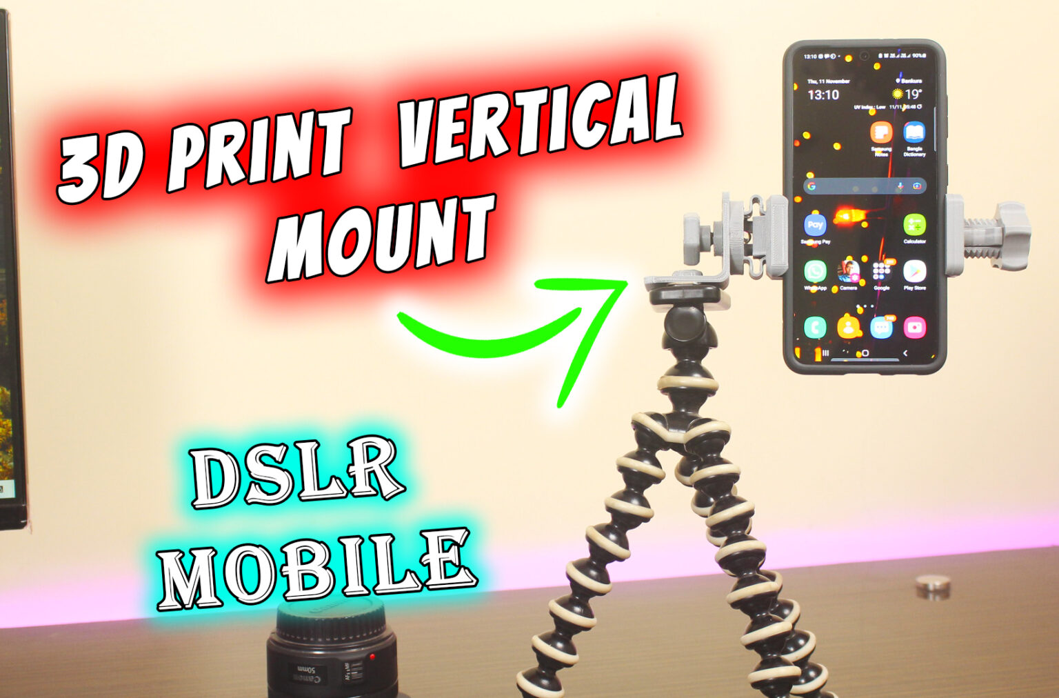 3D Print Your Camera Vertical Mount For Any Tripod - GEEKY SOUMYA